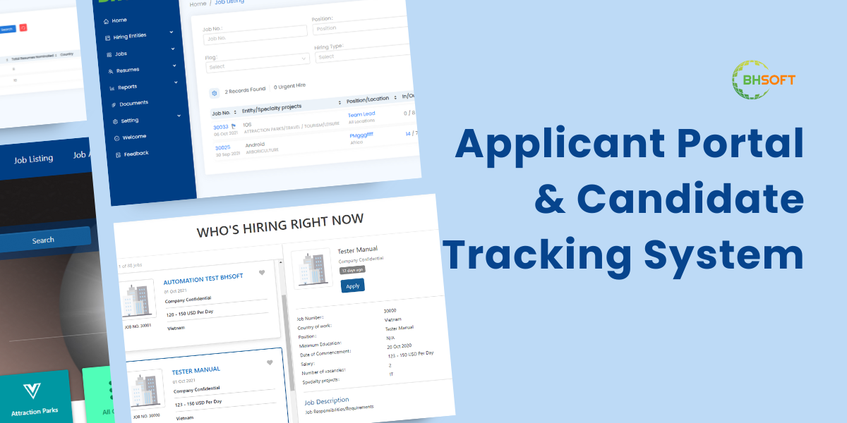 Applicant Portal and Candidate Tracking System | Bac Ha Software Co., Ltd